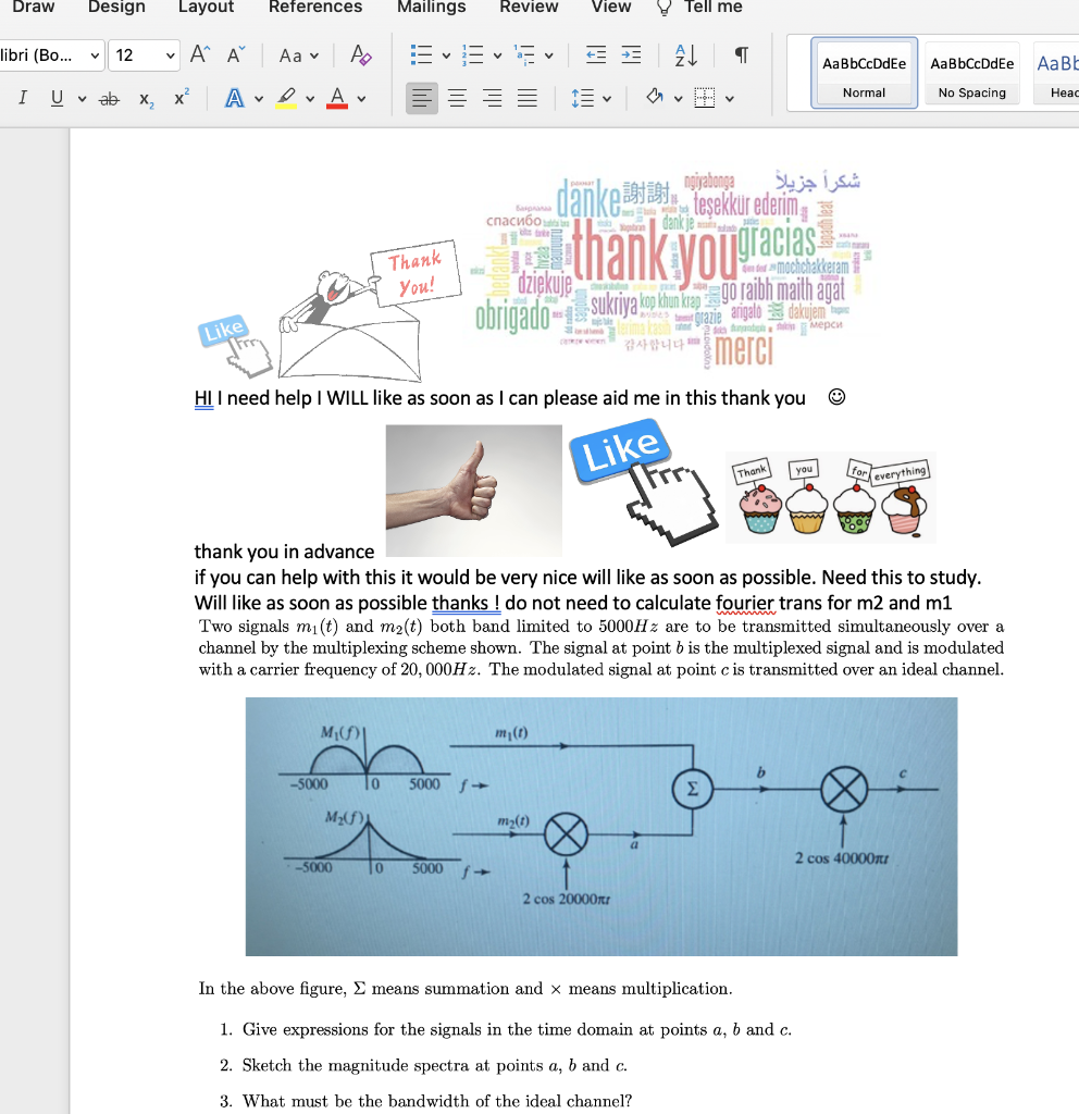 Solved Draw Design Layout References Mailings Review View | Chegg.com
