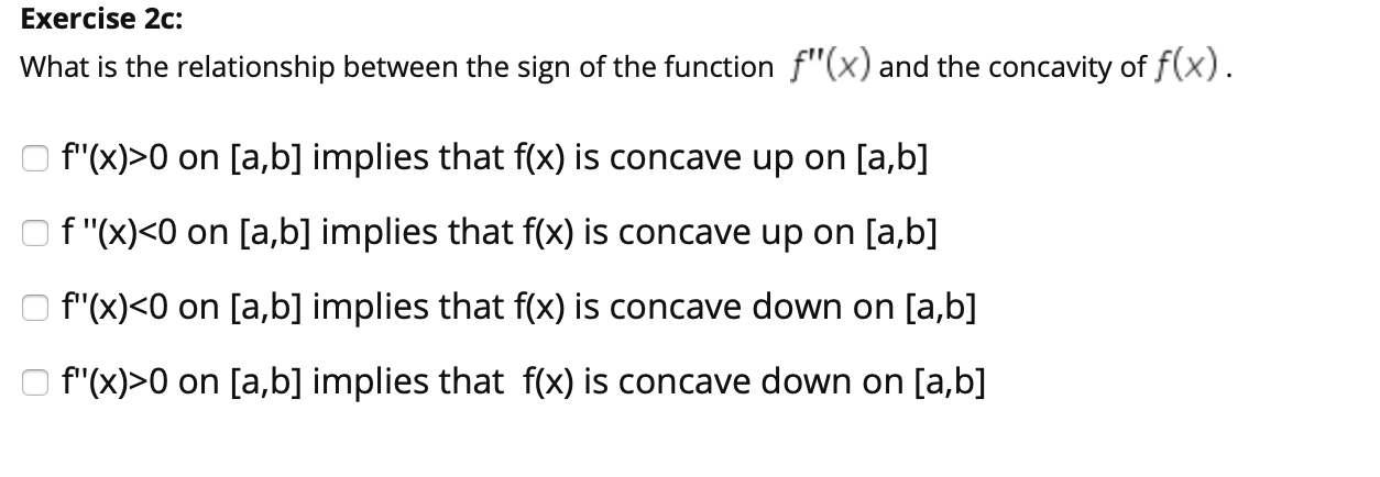 Solved Exercise 2c: What is the relationship between the | Chegg.com