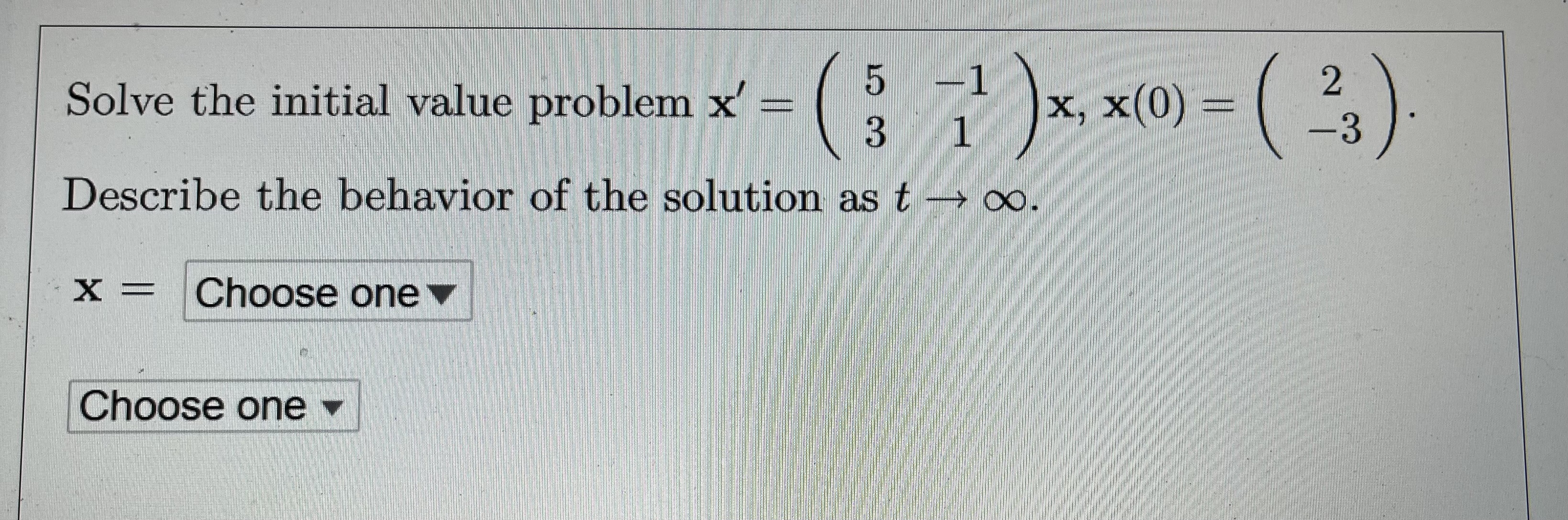 Solved Solve the initial value problem | Chegg.com