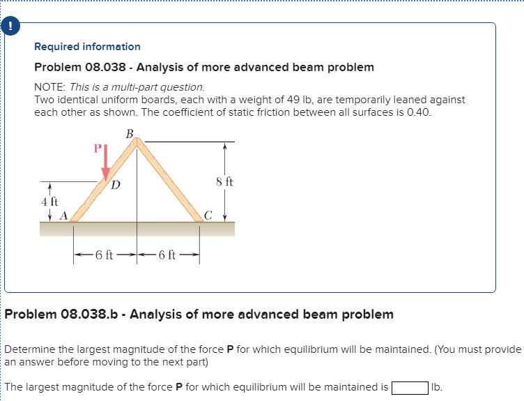 Solved Required information Problem 08.038 - Analysis of | Chegg.com
