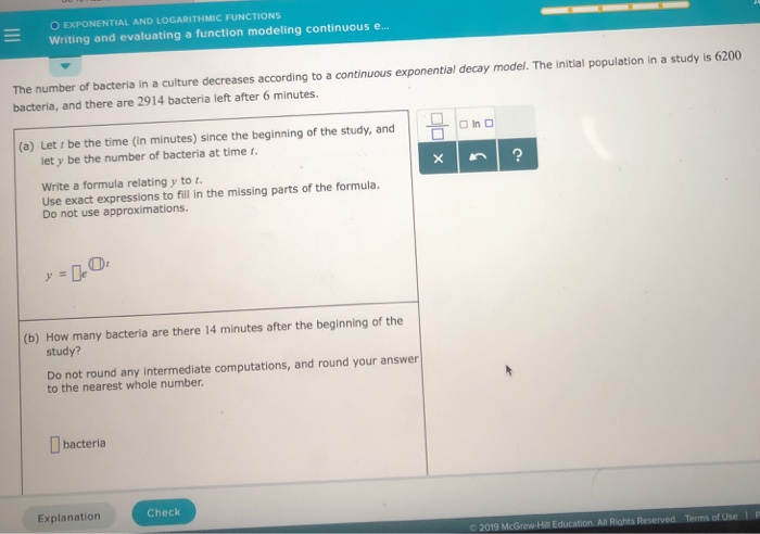 Solved O EXPONENTIAL AND LOGARITHMIC FUNCTIONS Writing and | Chegg.com