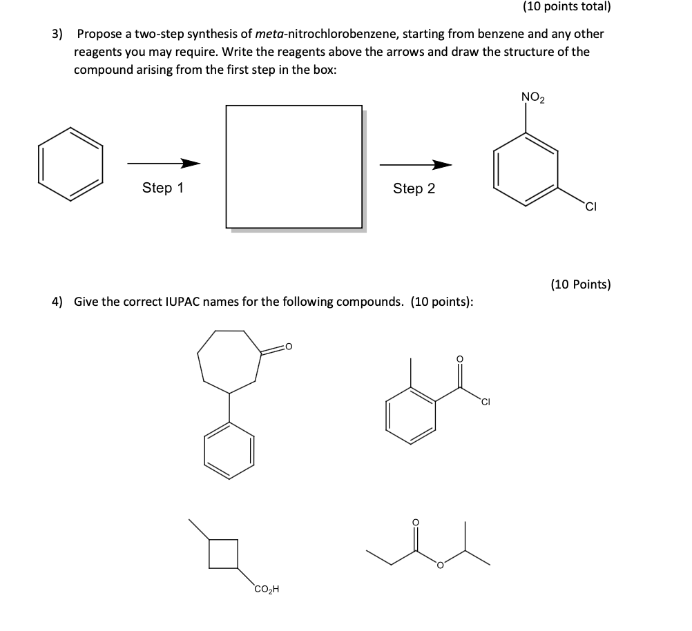 Solved 3) Propose a two-step synthesis of | Chegg.com