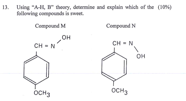 Solved 13. Using "A-H, B" theory, determine and explain | Chegg.com