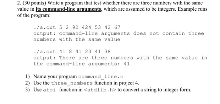 Solved 2. (30 points) Write a program that test whether | Chegg.com