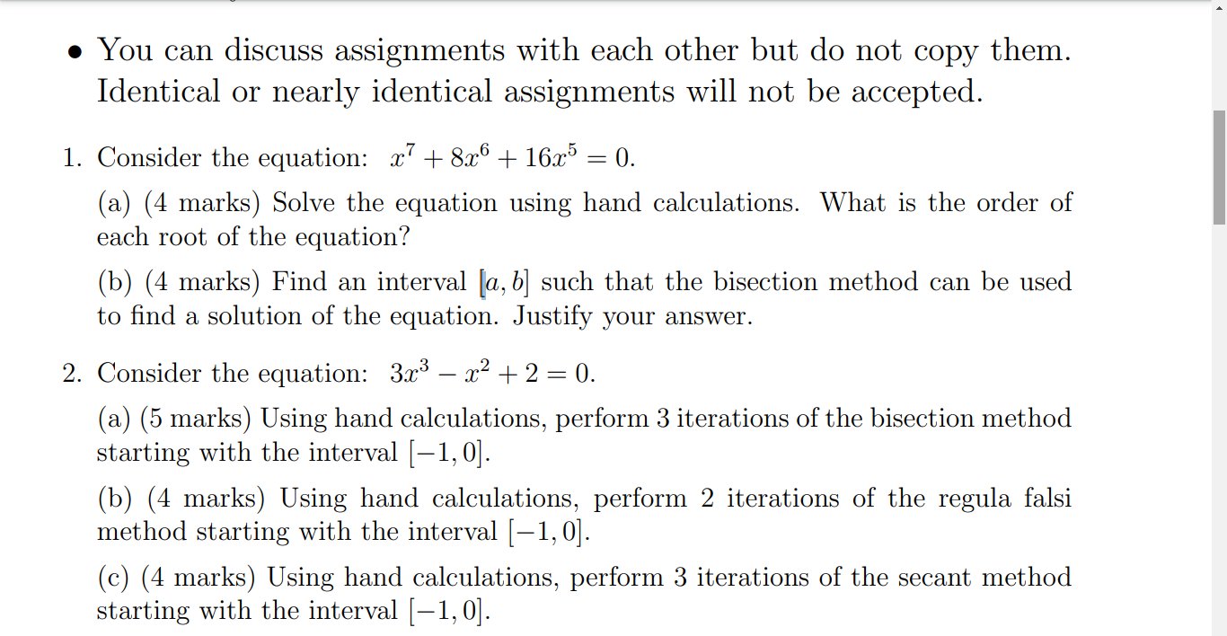 Solved • You can discuss assignments with each other but do | Chegg.com