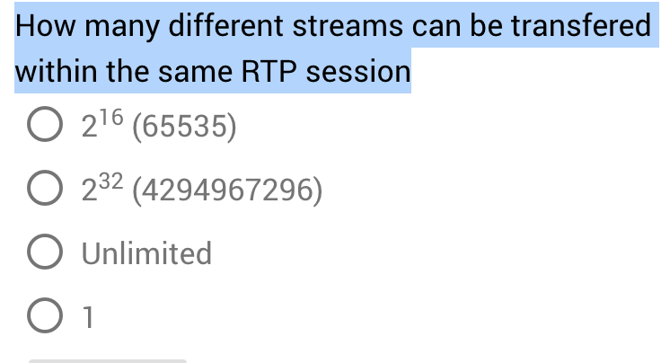 Solved How many different streams can be transfered within | Chegg.com