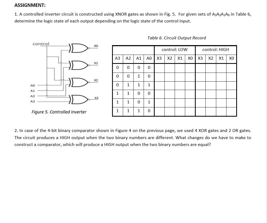 Solved ASSIGNMENT: 1. A controlled inverter circuit is | Chegg.com