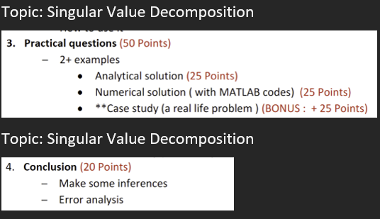 Topic: Singular Value Decomposition 3. Practical | Chegg.com