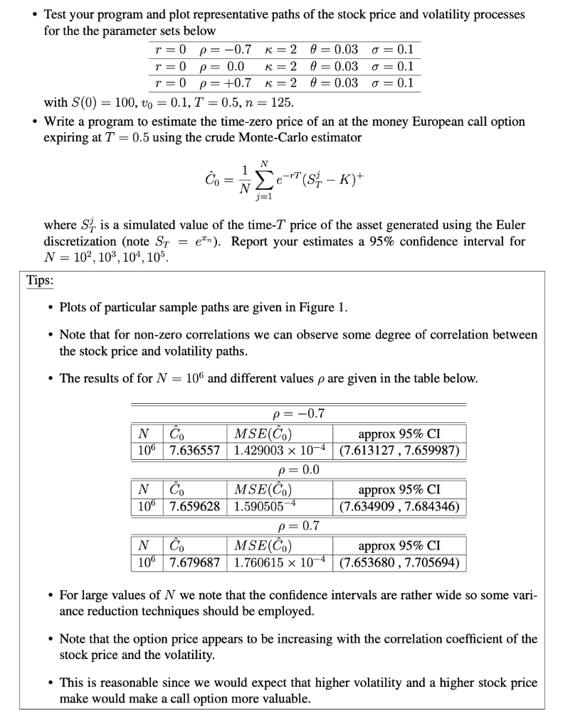 Heston Stochastic Volatility Model Suppose That The