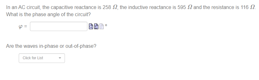 Solved In An Ac Circuit The Capacitive Reactance Is 258
