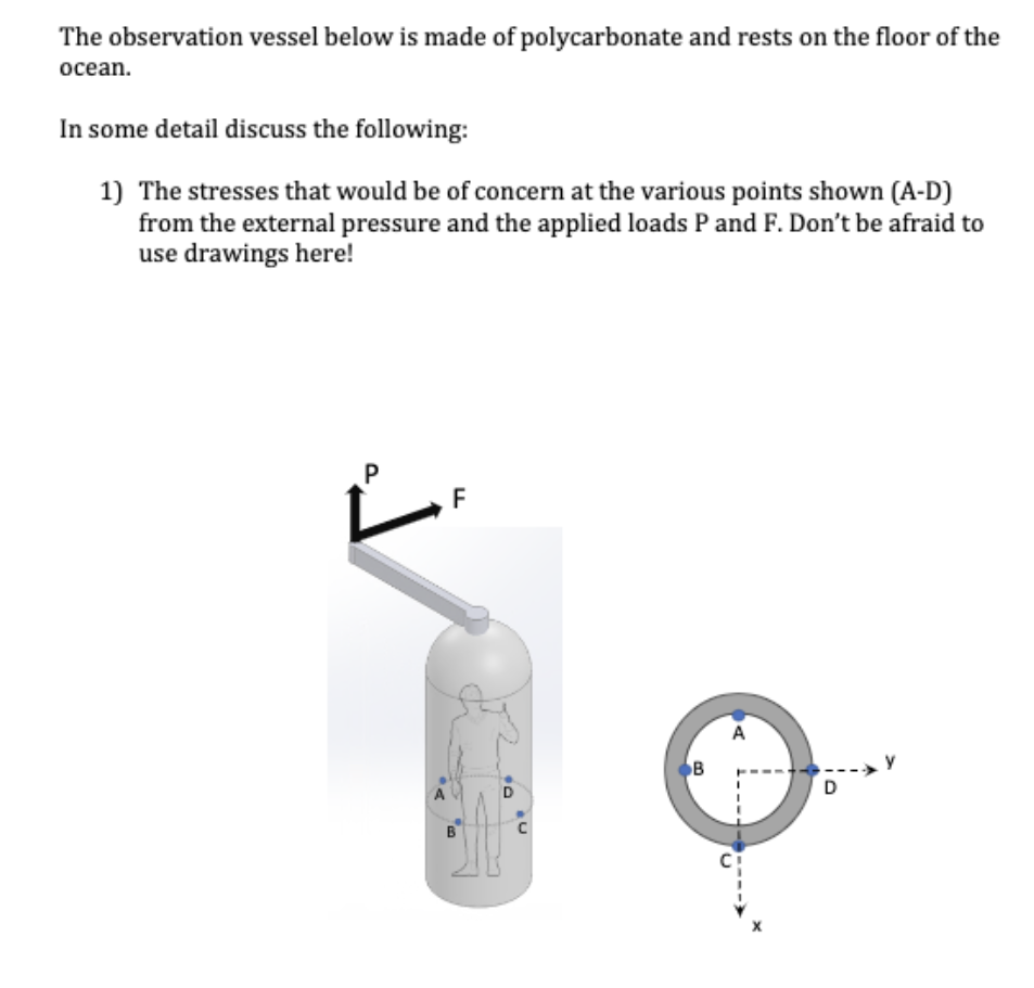 Solved The observation vessel below is made of polycarbonate | Chegg.com