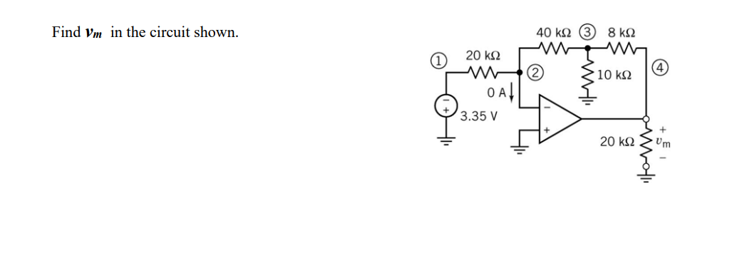 Solved Find vm in the circuit shown. | Chegg.com