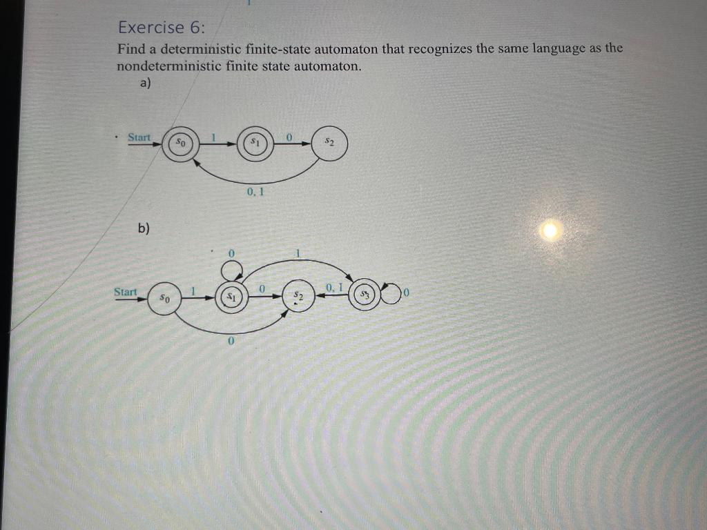 Solved Find a deterministic finite-state automaton that | Chegg.com