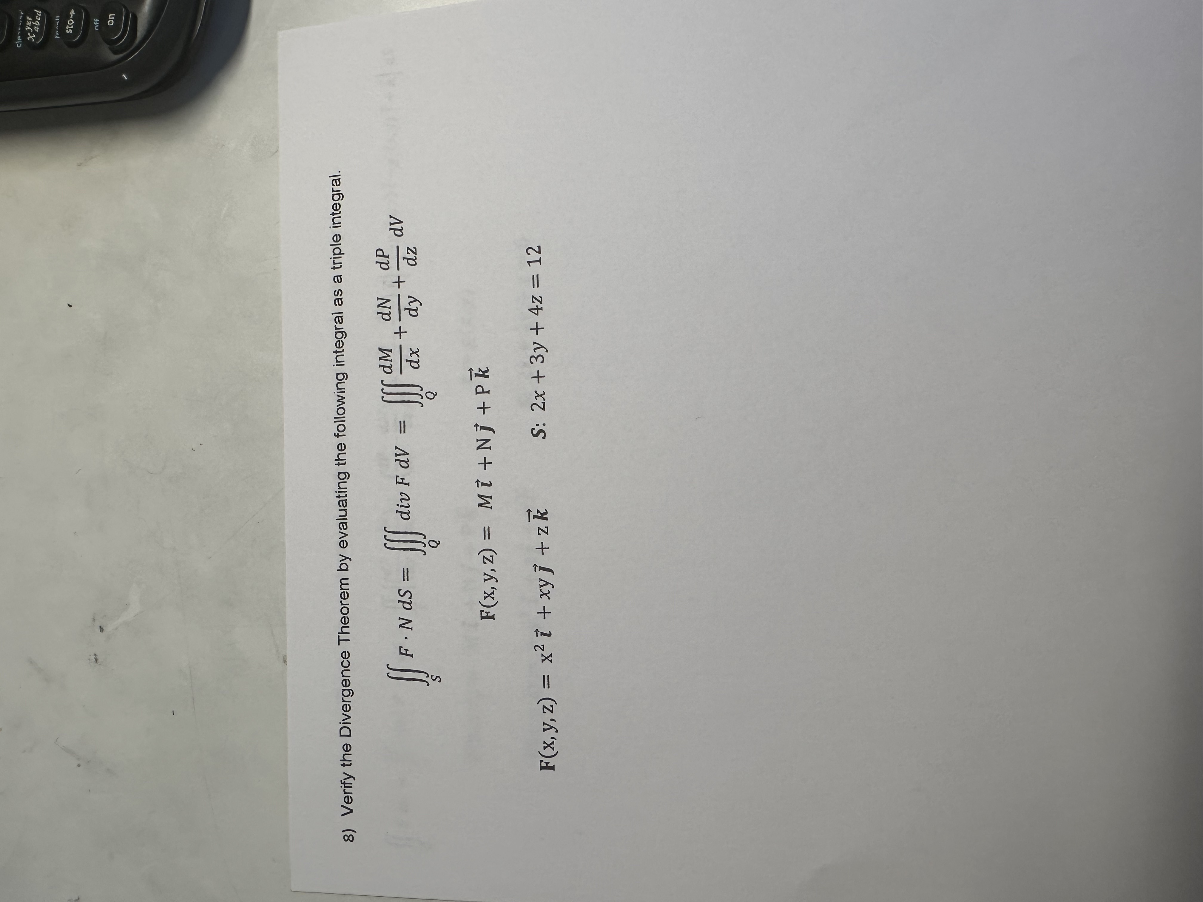 Verify the Divergence Theorem by evaluating the | Chegg.com