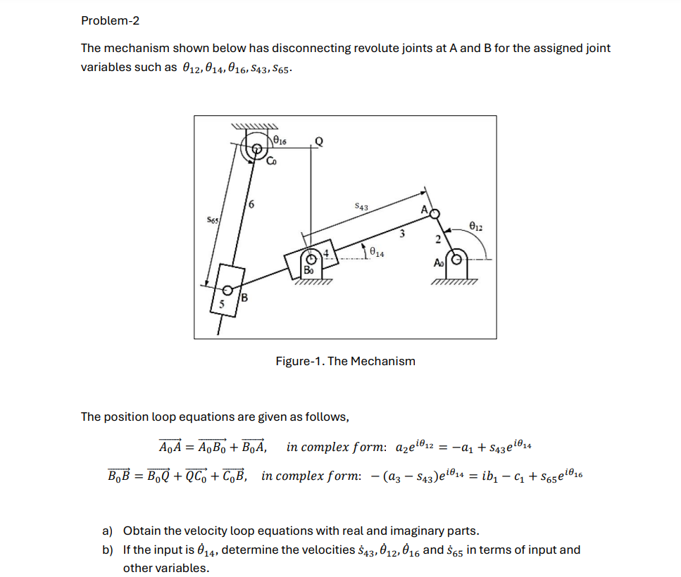 Solved Problem-2The mechanism shown below has disconnecting | Chegg.com