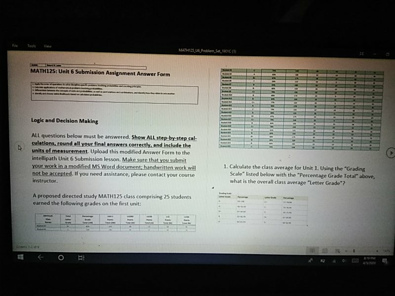 - File Tools View MATH125_06_Problem Set, 1901CH | Chegg.com