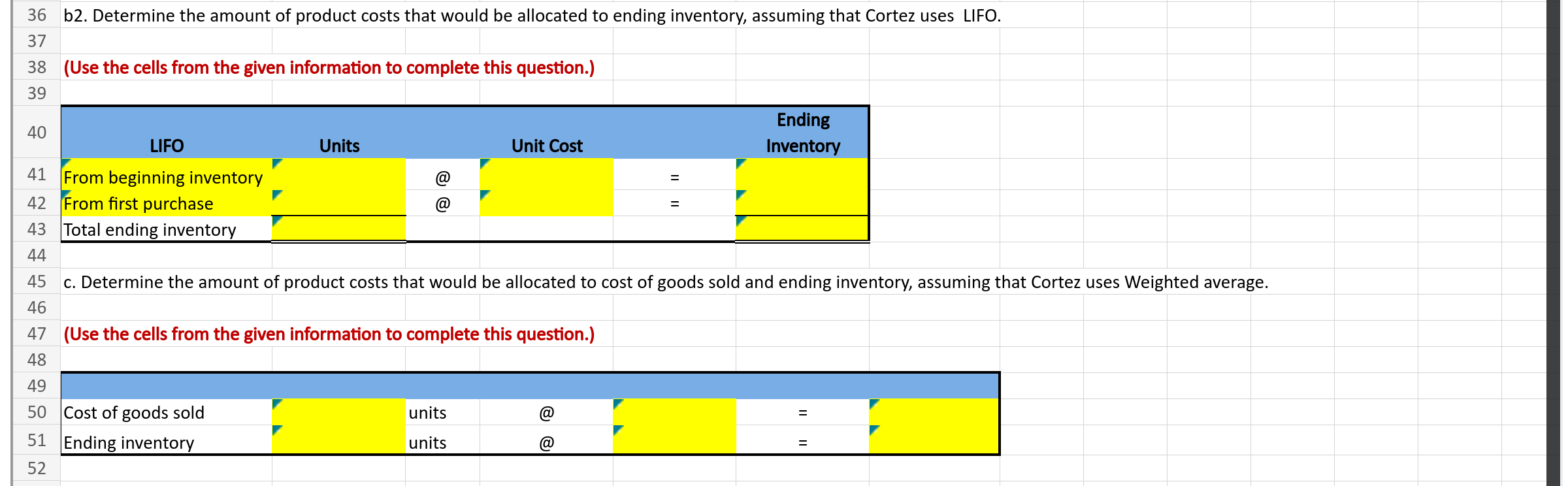 Solved a2. Determine the amount of product costs that | Chegg.com
