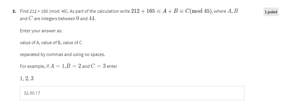 Solved Find 212+165(mod45). ﻿As part of the calculation | Chegg.com