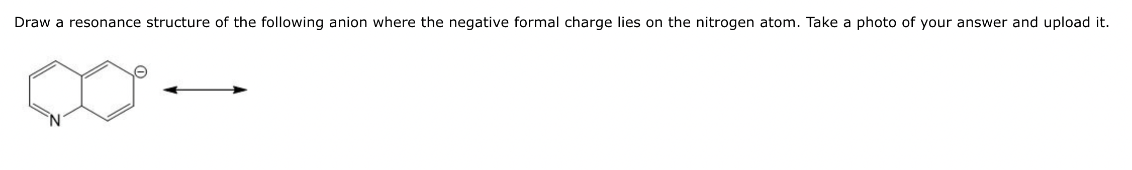 Solved Draw a resonance structure of the following anion | Chegg.com