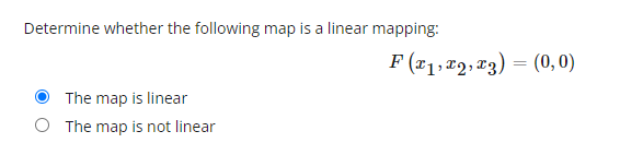 Solved Determine whether the following map is a linear | Chegg.com