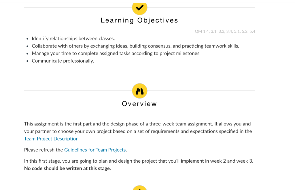 Design/Code Requirements: Each project needs to be | Chegg.com