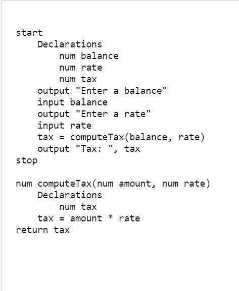 I NEED THE PSEUDOCODE FOR THIS PROBLEM. NOT THE | Chegg.com