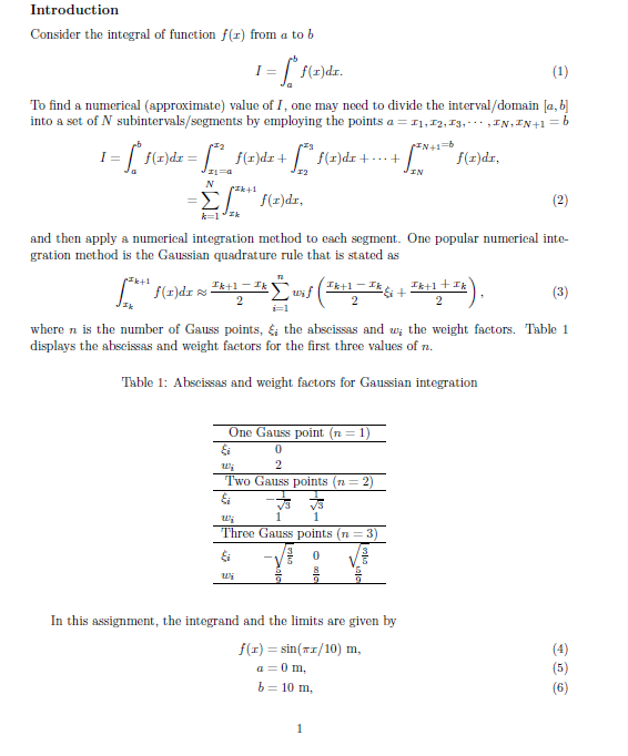 Solved Introduction Consider the integral of function f(x) | Chegg.com