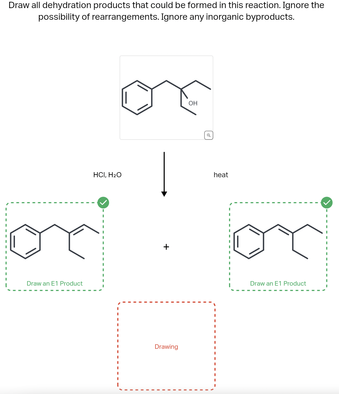 Solved Draw all dehydration products that could be formed in | Chegg.com