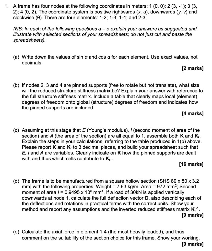 Solved Please help me answer this Structural analysis | Chegg.com