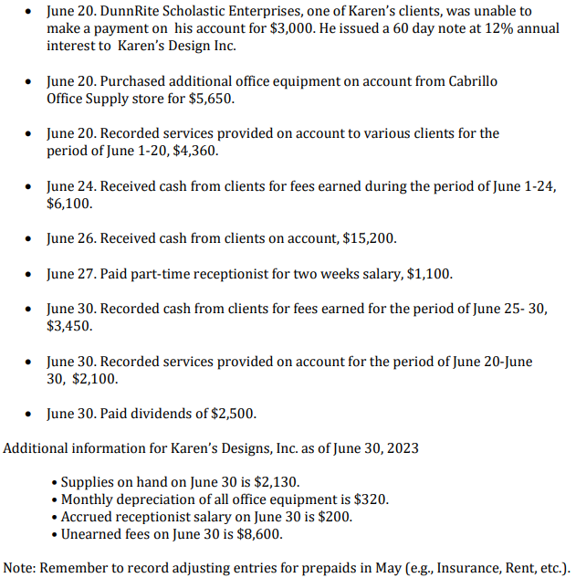 Record the transactions using the horizontal balance | Chegg.com