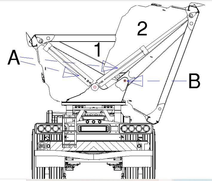 Solved Shown below is a side tipper with the bin seated on | Chegg.com