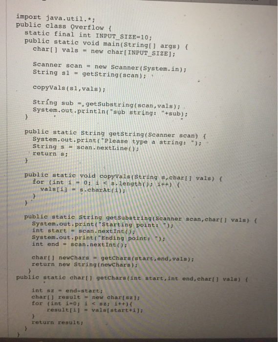 Solved Import Javautil Public Class Overflow T Static