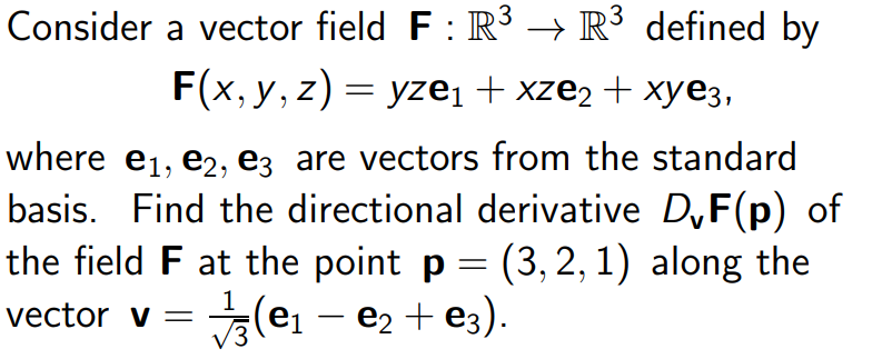 Solved Consider a vector field F: R3 → R3 defined by F(x, y, | Chegg.com