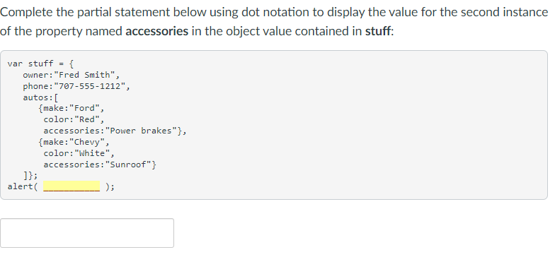 Solved Complete the partial statement below using dot | Chegg.com