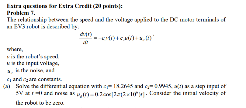 Solved Extra questions for Extra Credit (20 points): Problem | Chegg.com