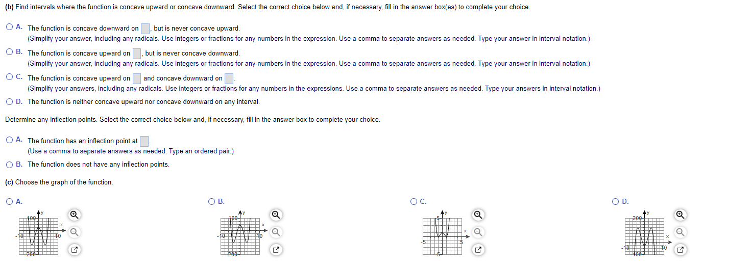 Solved Complete parts (a) through (c) for the following | Chegg.com