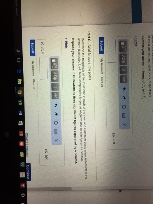 Solved Axial Loads and Statically Indeterminate Systems | Chegg.com