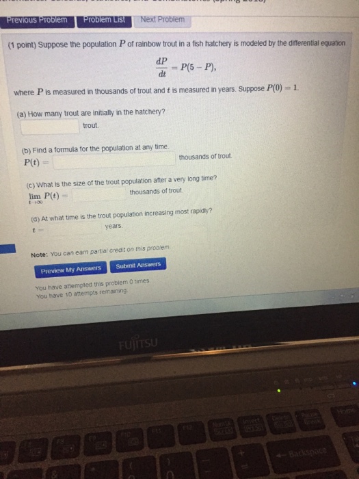 Solved Previous Problem Pro Problem List (1 point) Suppose | Chegg.com
