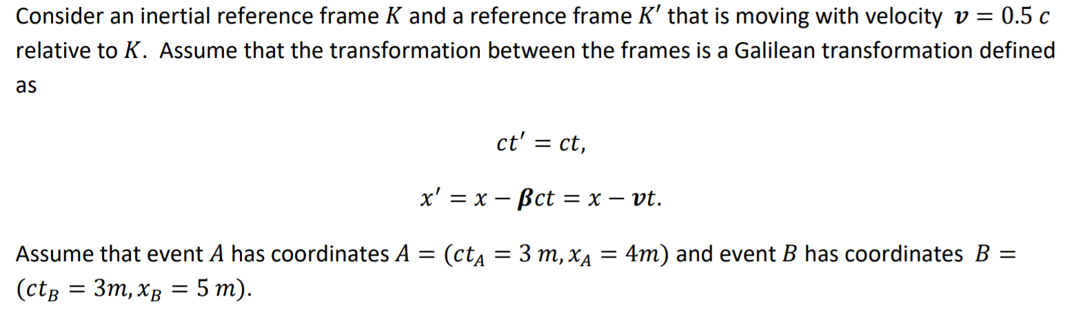 Solved Consider an inertial reference frame K and a | Chegg.com