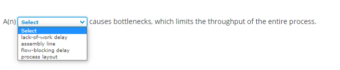 Solved causes bottlenecks, which limits the throughput of | Chegg.com