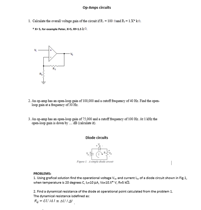 Solved Op-Amps circuitsCalculate the overall voltage gain of | Chegg.com