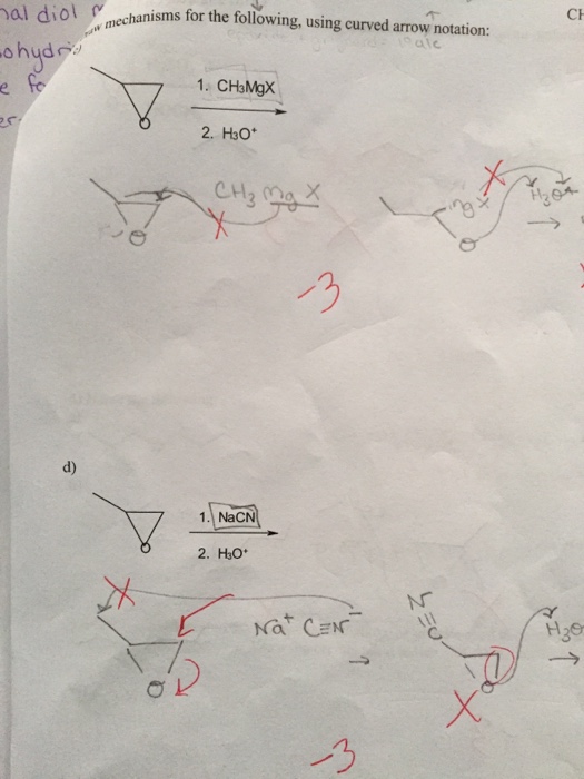 Solved Draw mechanisms for the following, using curved arrow | Chegg.com