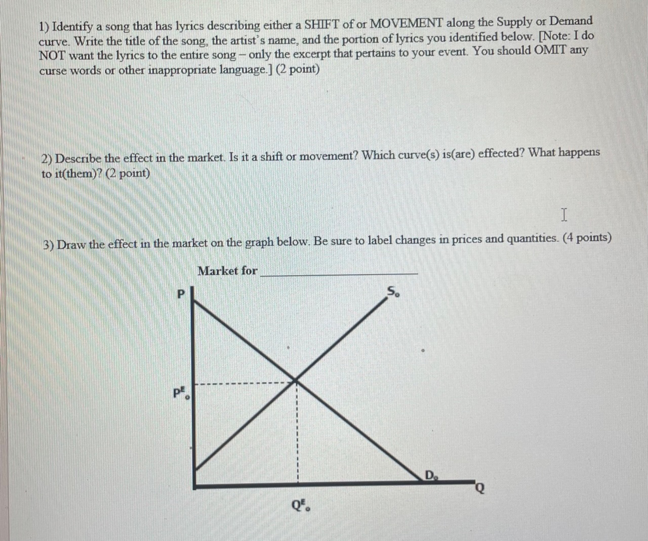 Solved 1) Identify a song that has lyrics describing either | Chegg.com