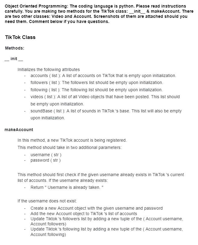 Solved Object Oriented Programming: The coding language is | Chegg.com
