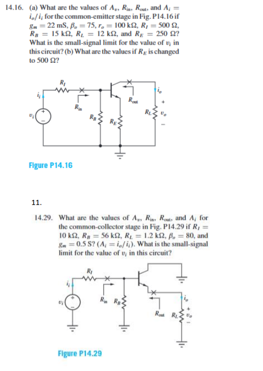 Solved 14.1. Draw the ac equivalent circuits for, and | Chegg.com