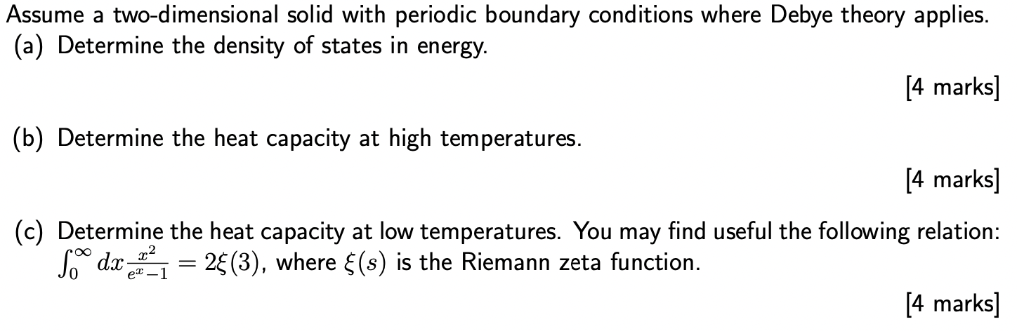 Solved Assume a two-dimensional solid with periodic boundary | Chegg.com