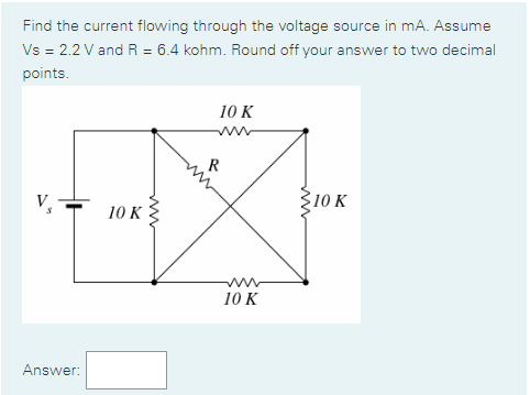 Solved Find the current flowing through the voltage source | Chegg.com