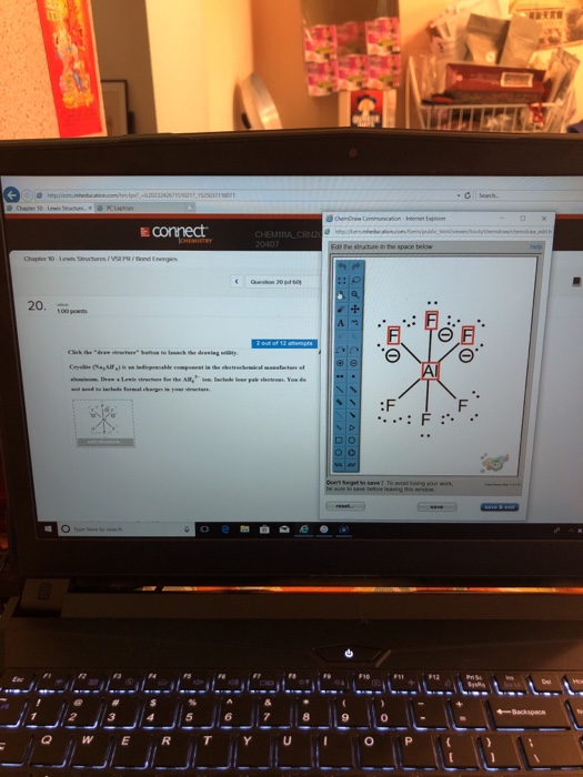 Solved It’s asking for Lewis structure of AlF63- | Chegg.com