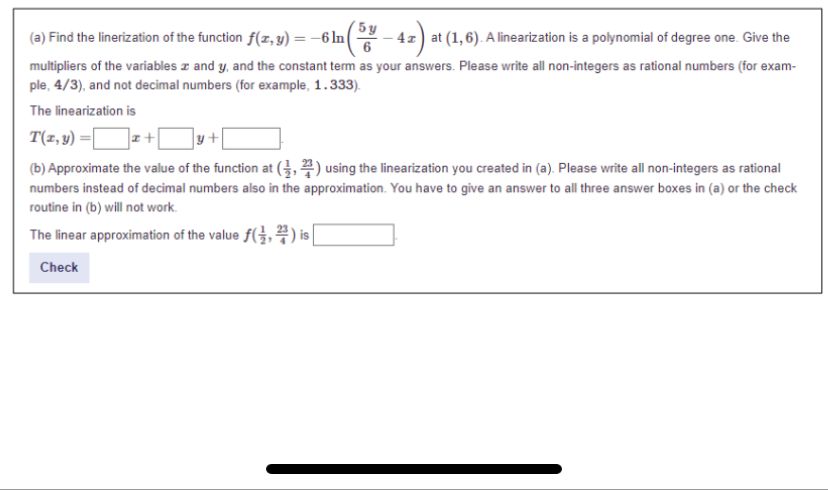 Solved (a) ﻿Find the linerization of the function | Chegg.com