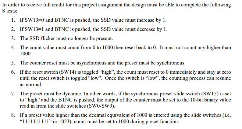 Solved This project requires the student to implement a | Chegg.com